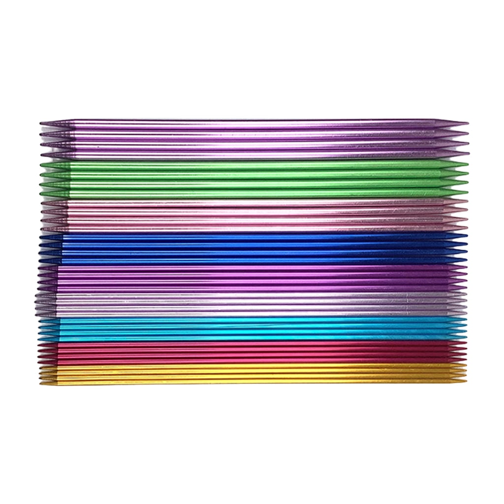 18Pcs Double Pointed Knitting Needle Aluminium Double Ended Knitting ...