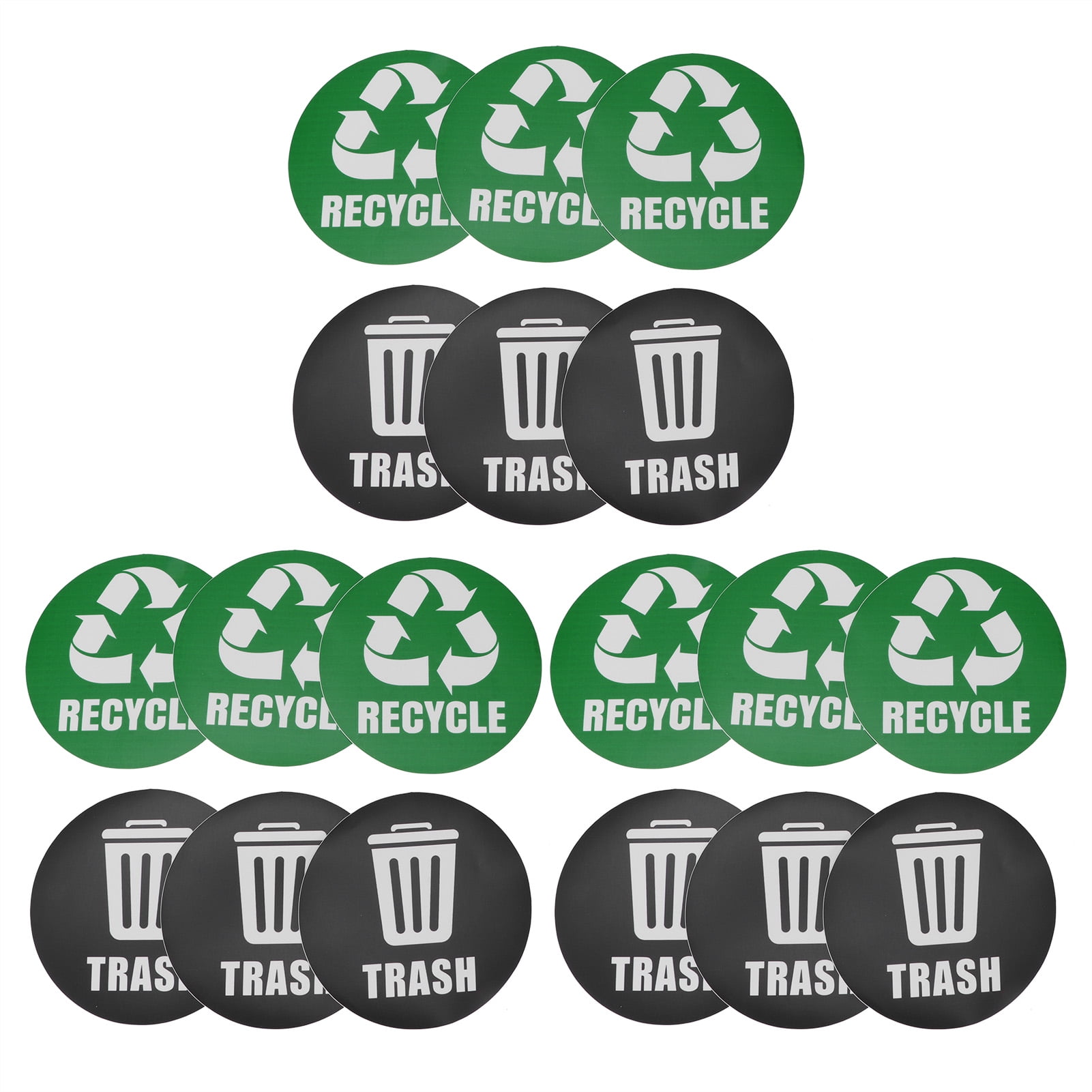 18Pcs Environmental Label Recycle Trash Decal Stickers SelfAdhesive ...