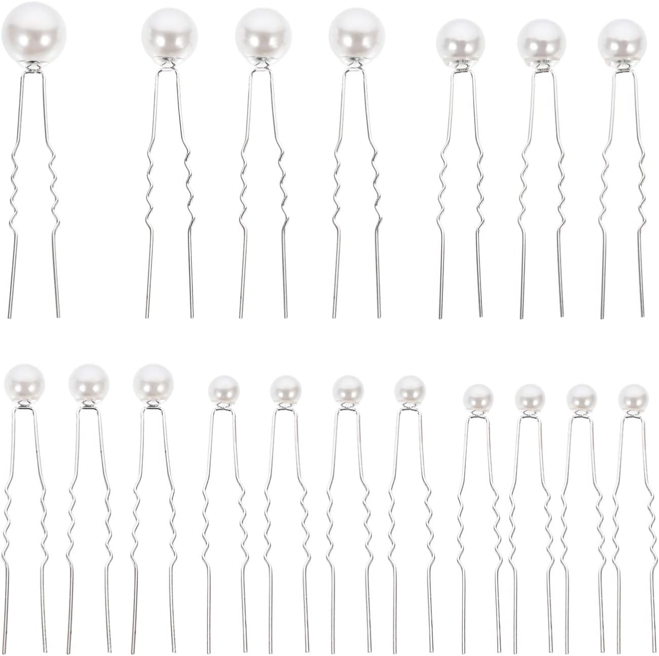 18Pcs Metal U Shaped Hairpins Wedding Hair Fork Sticks Metal French ...