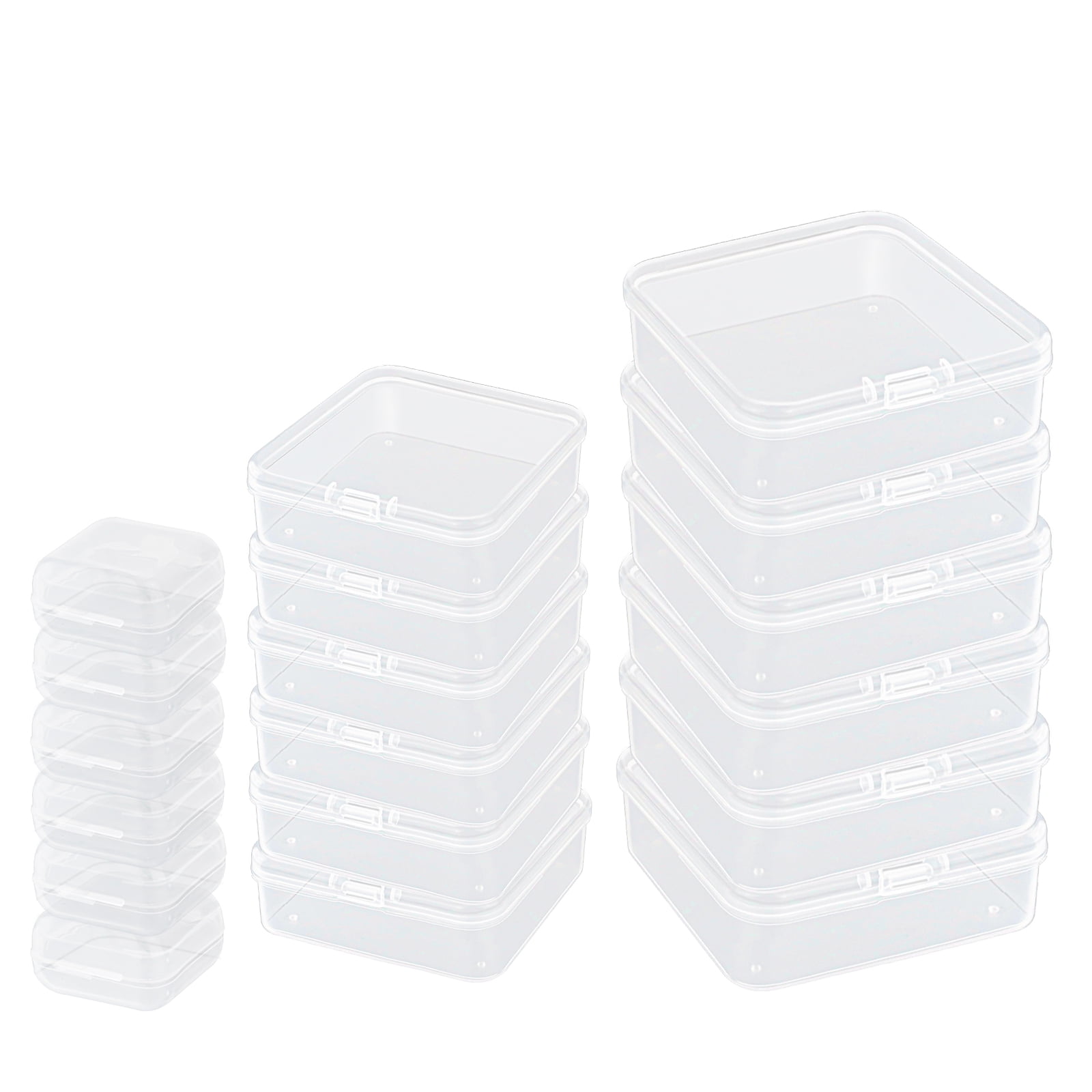 18Pcs Mixed Sizes Rectangular Empty Mini Organizer Storage Containers ...