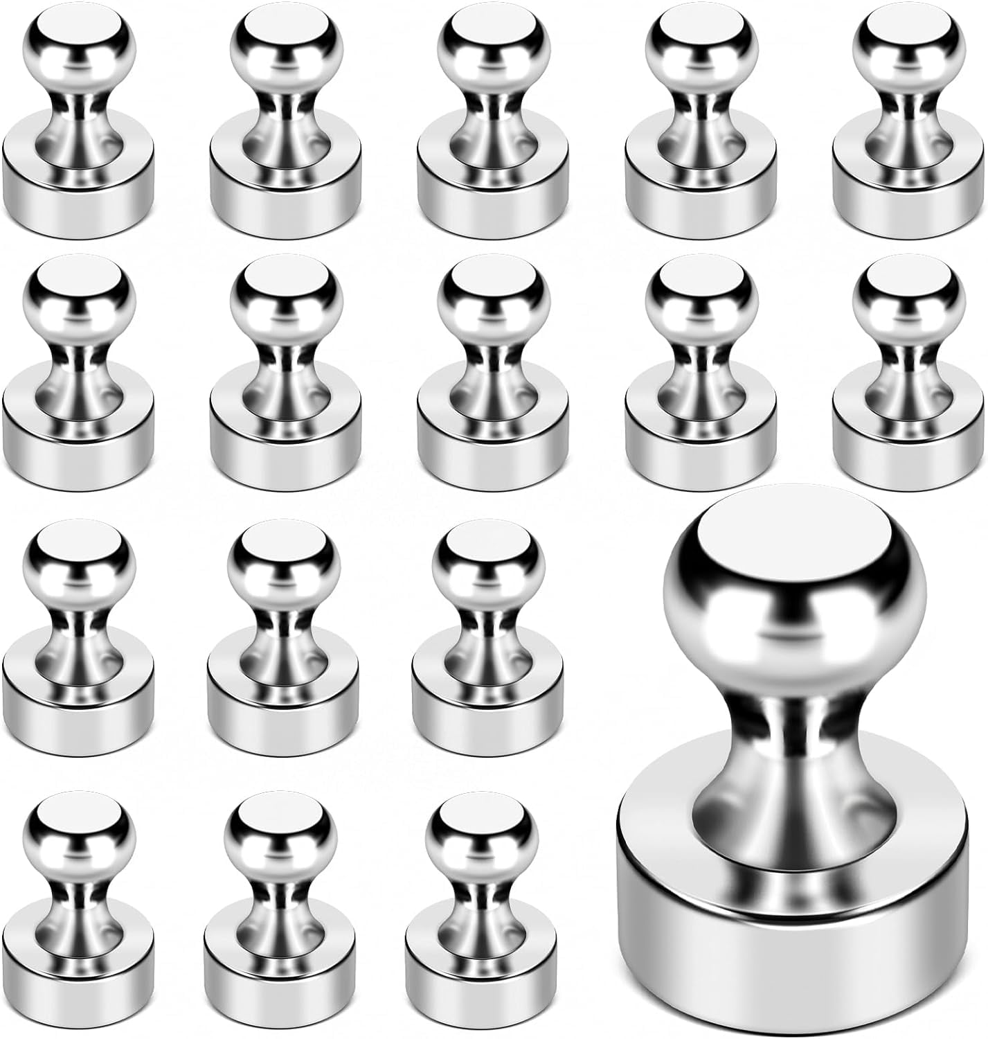 18Pcs Modern Minimalist Refrigerator Magnets, Strong Neodymium Metal ...