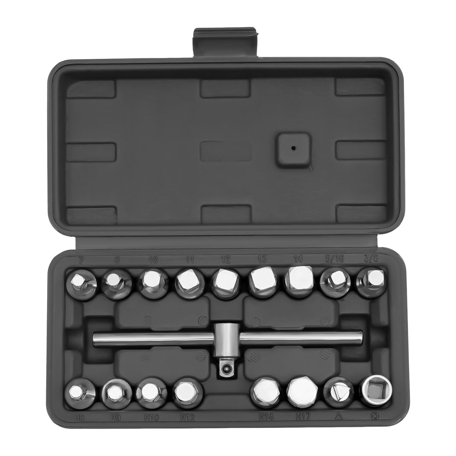 18Pcs Oil Drain Plug Sump Tool 3/8" Wrench Socket Key Set Gearbox ...