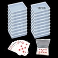 18Pcs Playing Card Deck Box, Blank Playing Card Cases, Clear Plastic ...