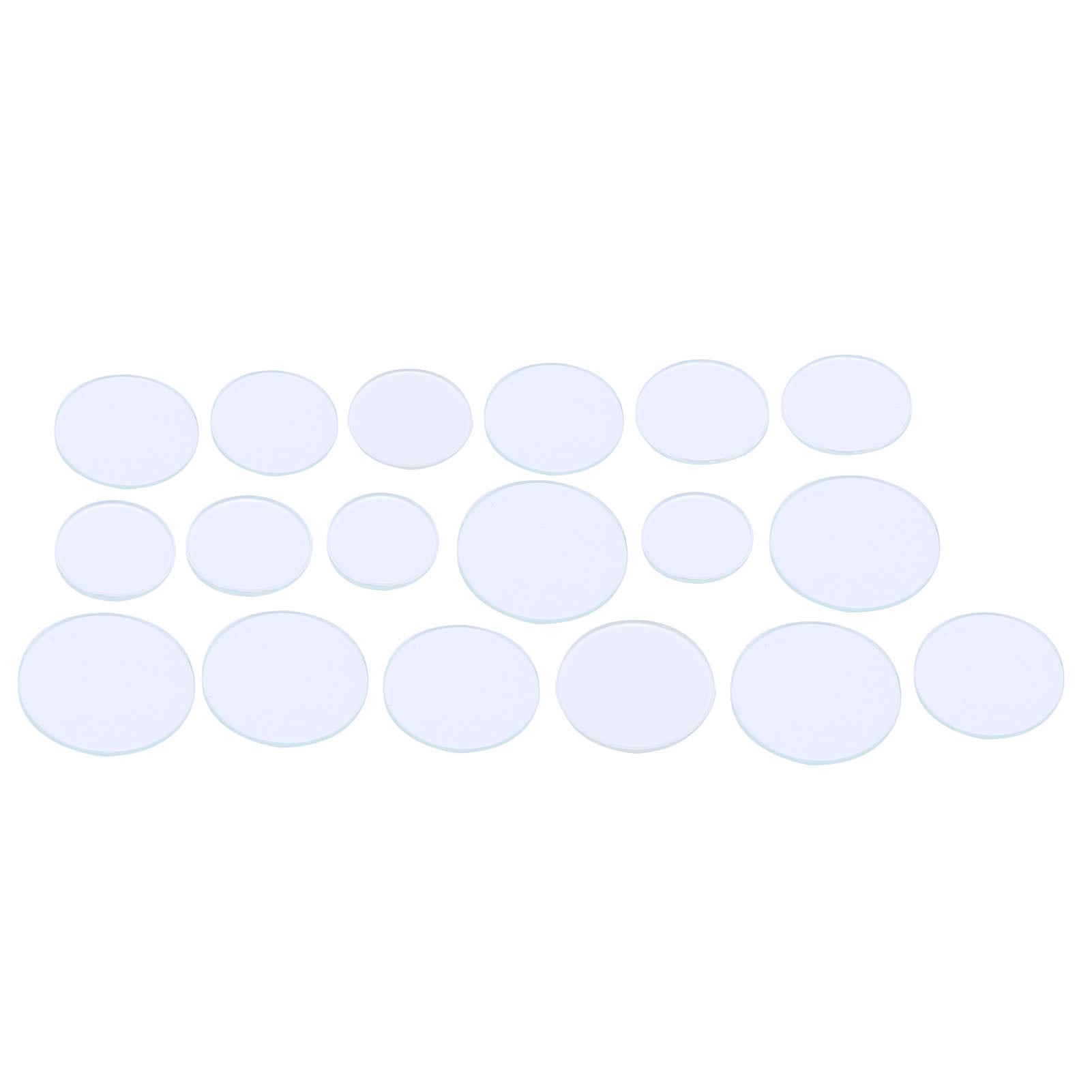18Pcs Premium Watch Glass Lens Set - Transparent Mineral Glass Crystal ...