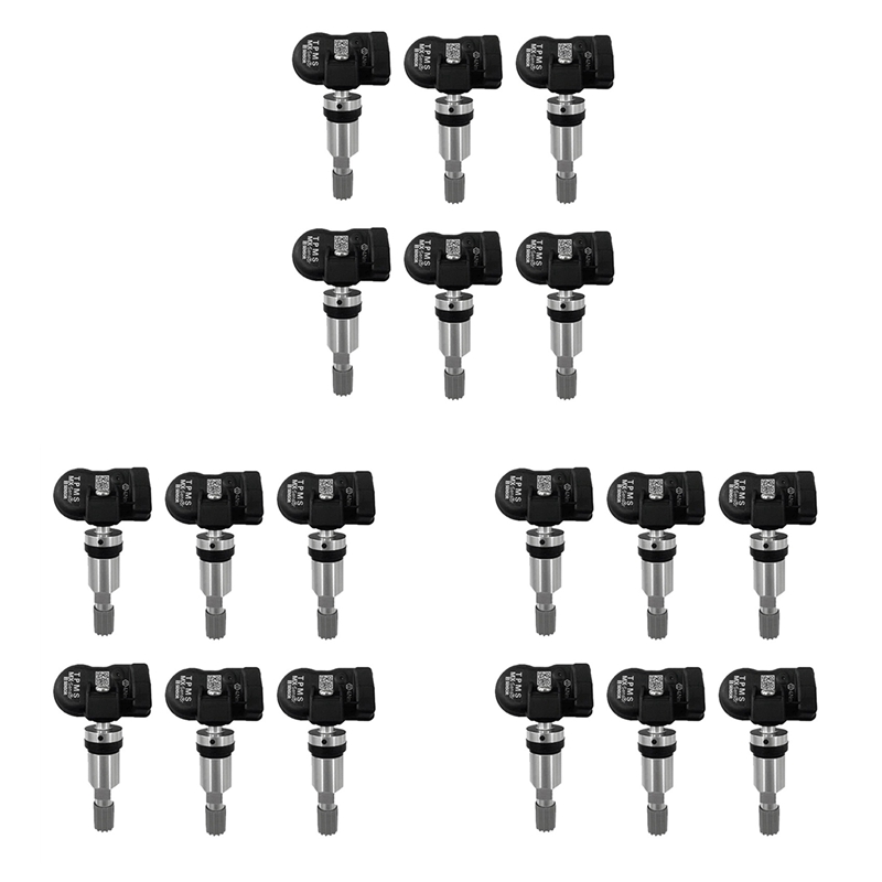 18Pcs Programmable TPMS Sensor 315 433MHz 2 in 1 Tire Pressure Sensor ...