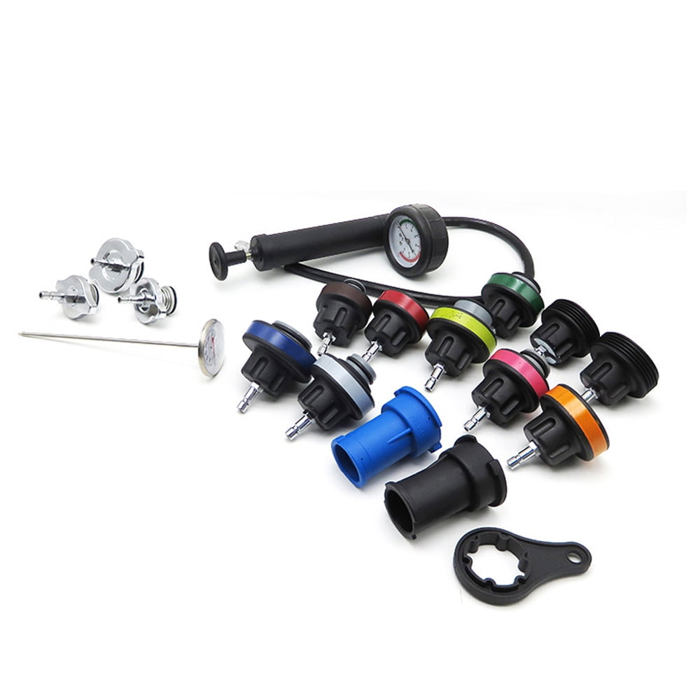 18Pcs Radiator Pressure Compression Tester Kit Cooling System Car ...