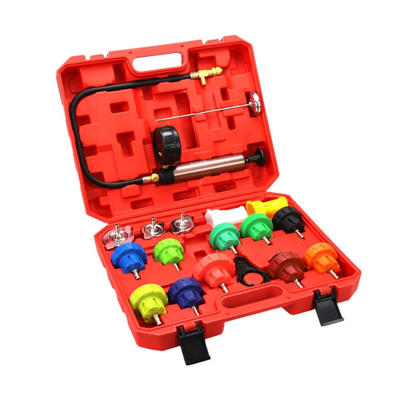 18Pcs Radiator Pressure Leakage Tester Tool Kit, Cooling System Water ...