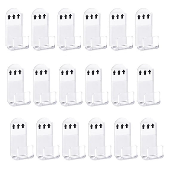 18Pcs Records Holder Acrylic Wall Mount Album Disc Show Rack Clear ...