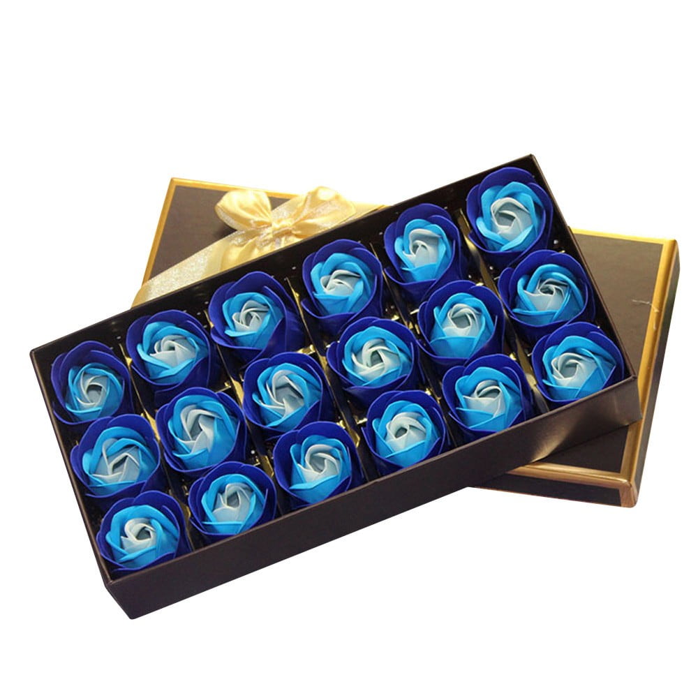 18Pcs Scented Rose Flower Petal Bath Body Soap Wedding Party wall ...