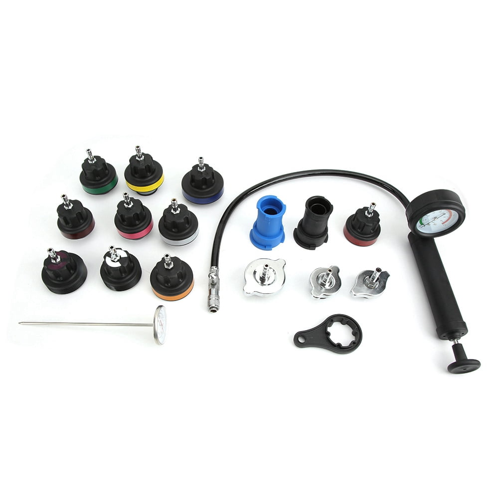 18Pcs Universal Car Water Tank Leak Tester Cooling System Tester Tool ...