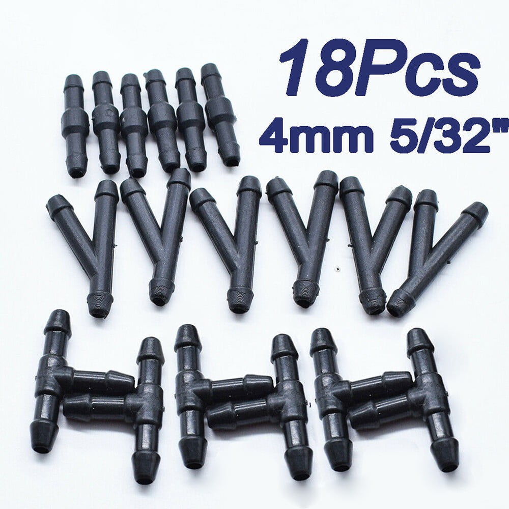 18pcs Windshield Washer Hose Connector Water Tube T/Y/I Type Splitter ...