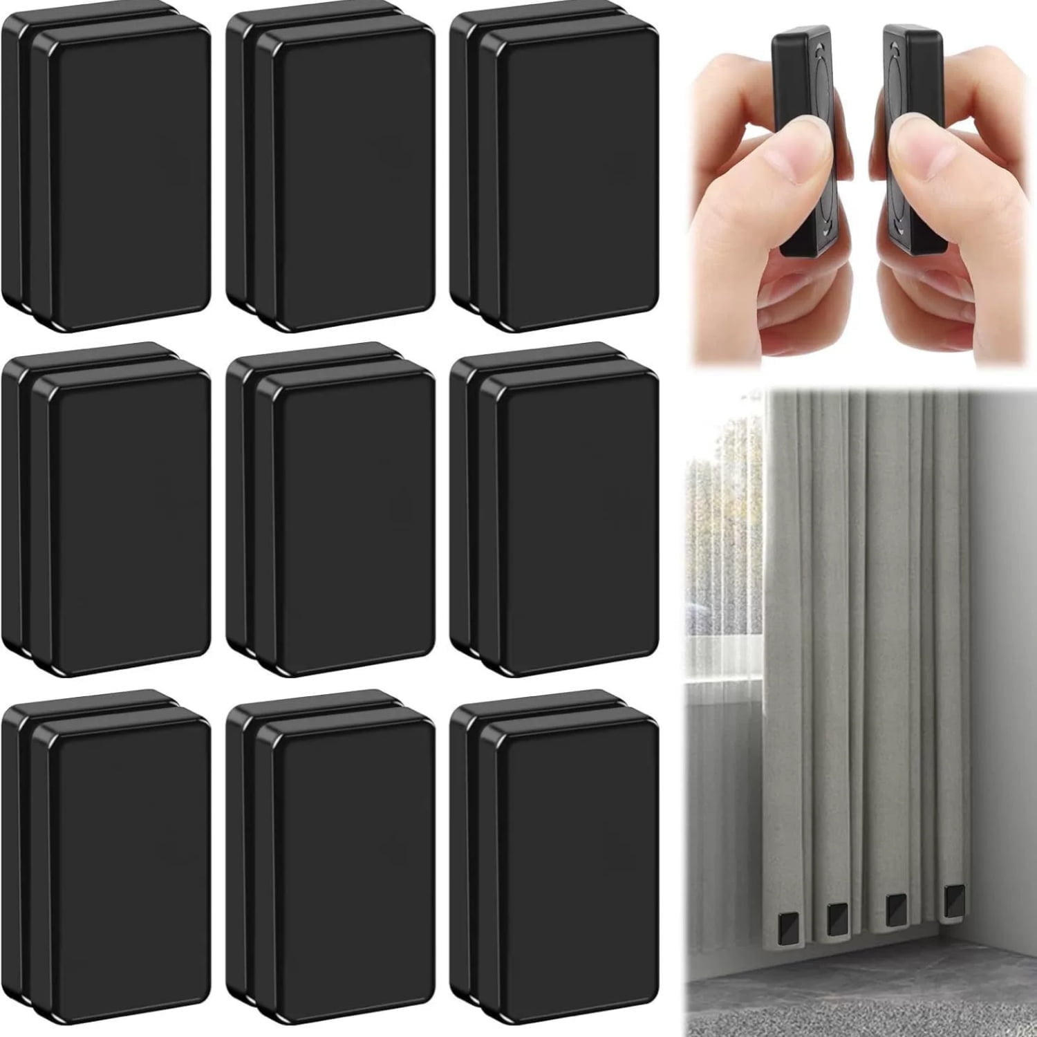 18Piece Outdoor Curtain Weighted Block, Plastic Wrapped, Waterproof ...