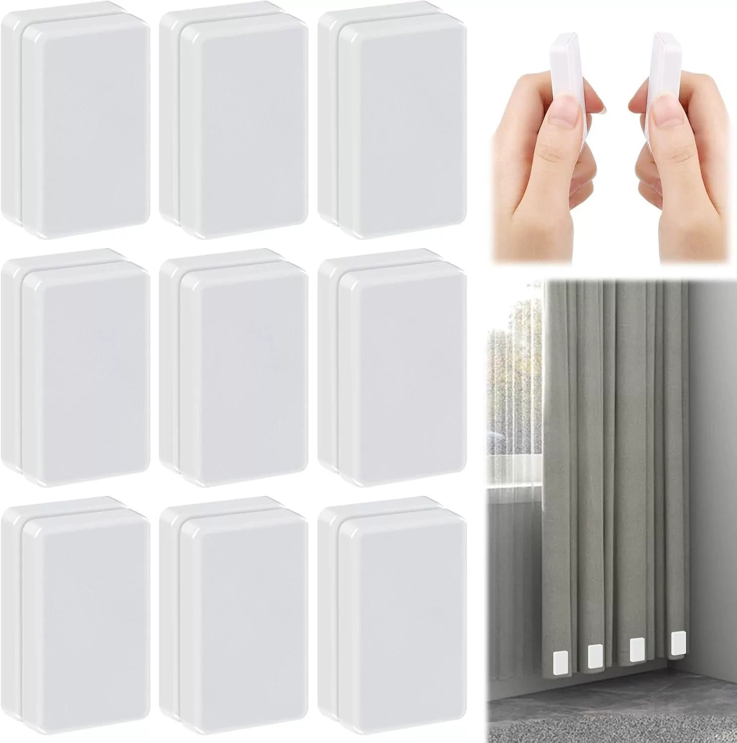 18Piece Outdoor Curtain Weighted Block, Plastic Wrapped, Waterproof ...