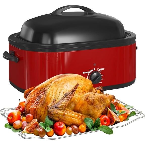 Oster Large 18-Quart Countertop Roaster Oven for Turkey and Ham with ...