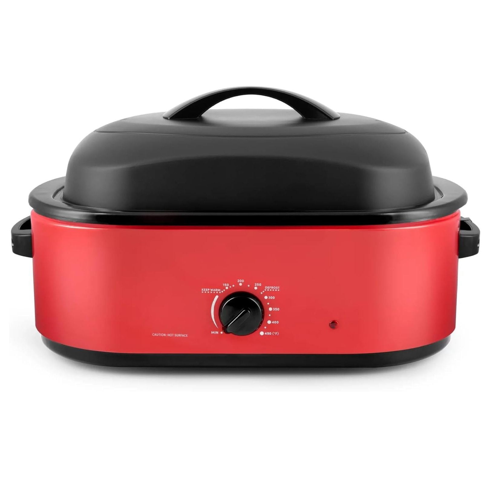 18Qt. Roaster Oven with High-Dome Lid, Red Hot Plate Kitchen Appliances ...