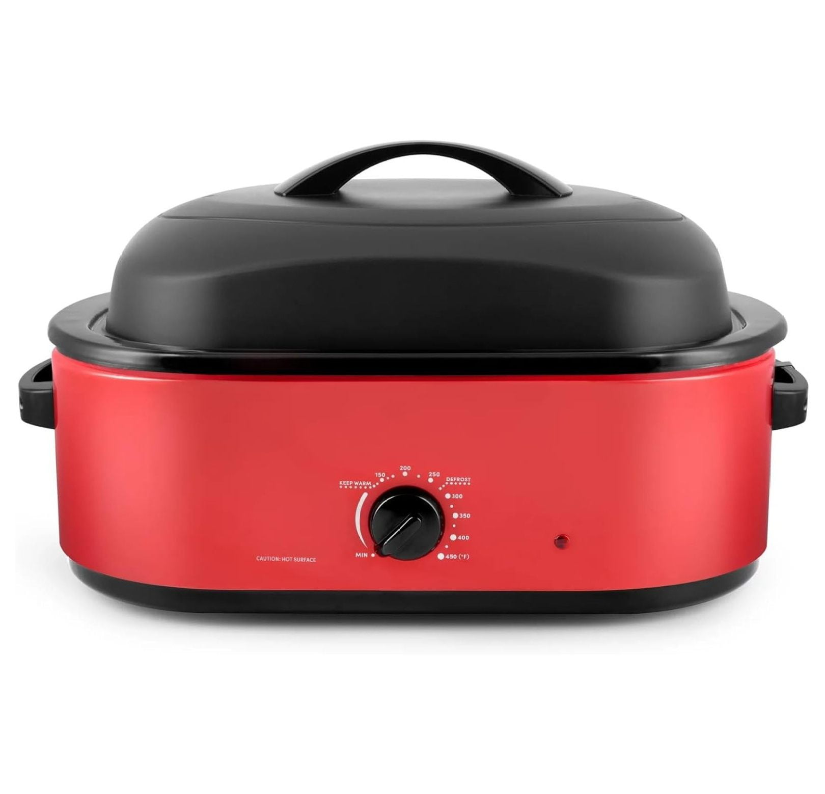 18Qt. Roaster Oven with High-Dome Lid, Red Hot Plate Kitchen Appliances ...