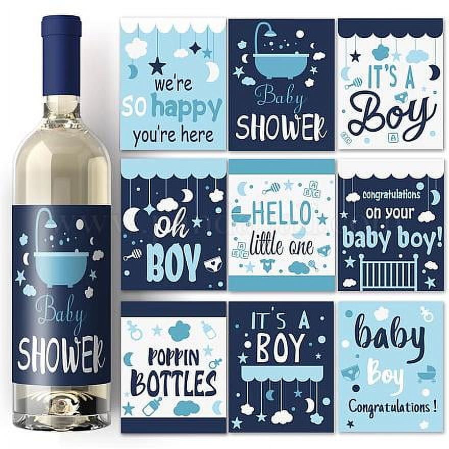 18Sheets 9 Style Coated Paper Adhesive Sticker Wine Bottle Adhesive ...