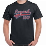 18Th Birthday T-Shirt 2007 Mens Womens 18 Year Old Legend Since ...