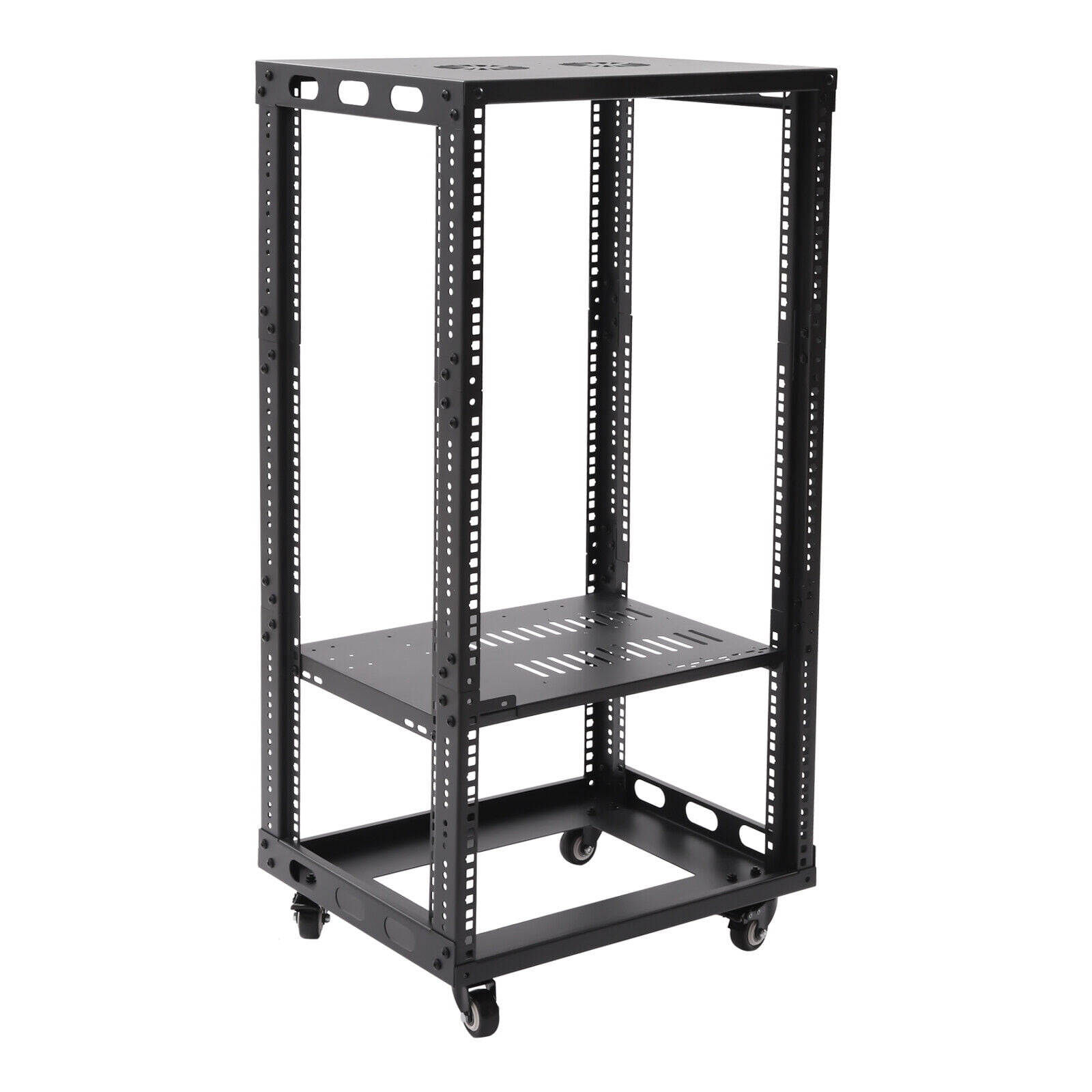 18U 4 Post Open Frame Server Rack,18.5" Data Rack Shelf Network Rack ...