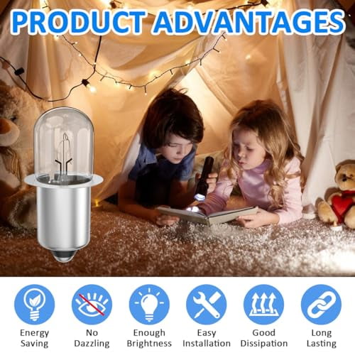 18V 0.6A Handheld Flashlights Xenon Bulb Replacement for RYOBI 18 VOLT ...