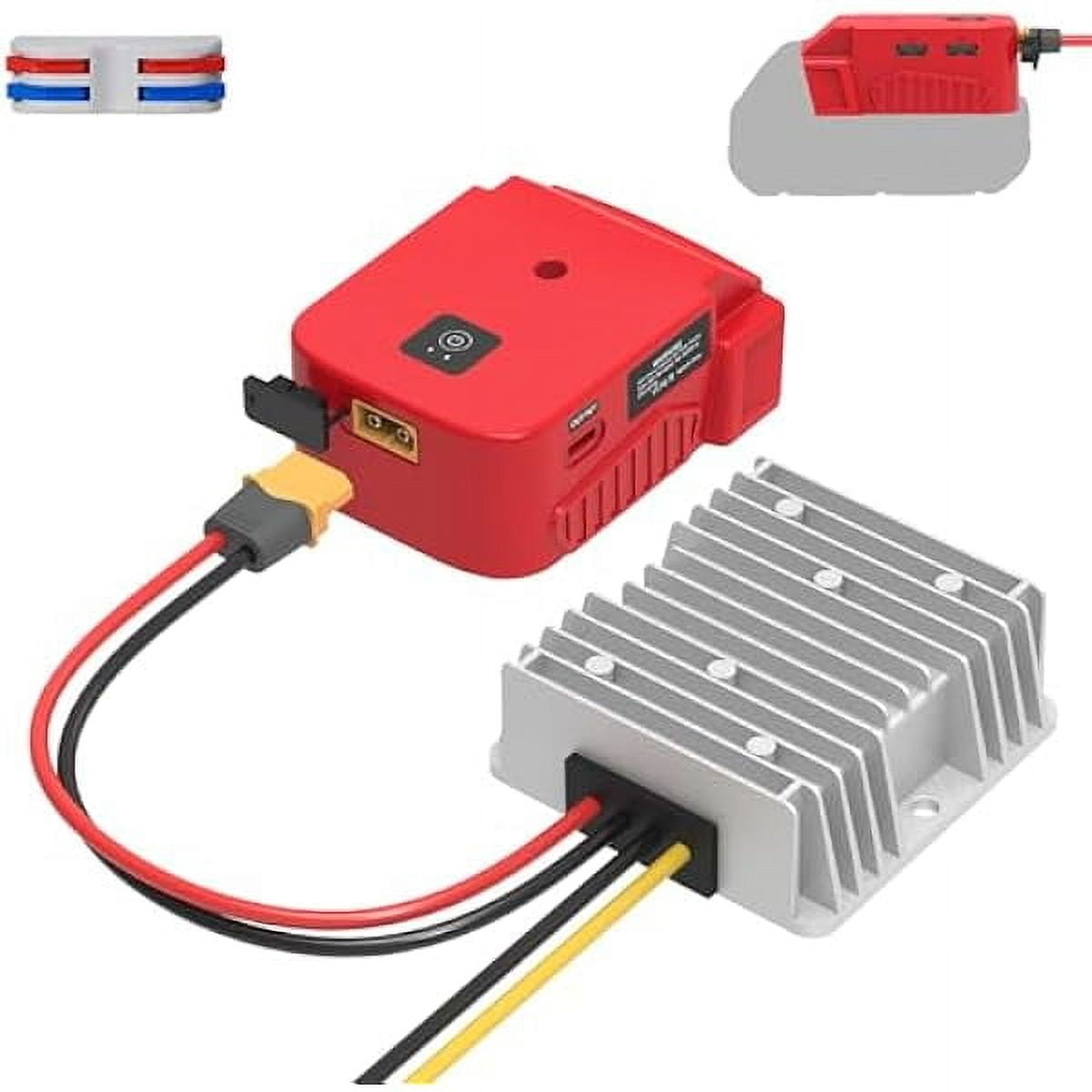 18V to 12V Step Down Converter Compatible with Mil-wau-kee 18V Battery ...