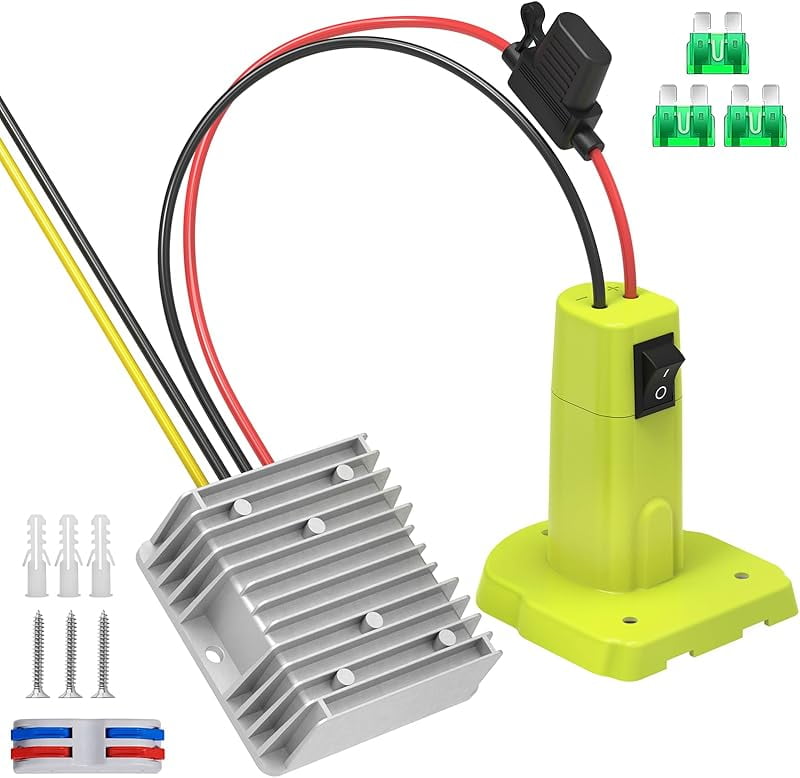 18V to 12V Step Down Converter Compatible with Ryobi 18V Battery ...