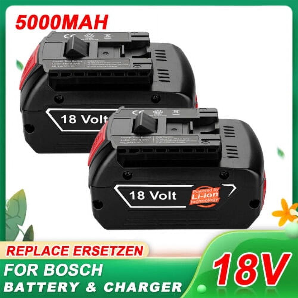18V 5.0ah Rechargeable Lithium Ion Battery for Bosch 18V 6.0A GBA GSR ...