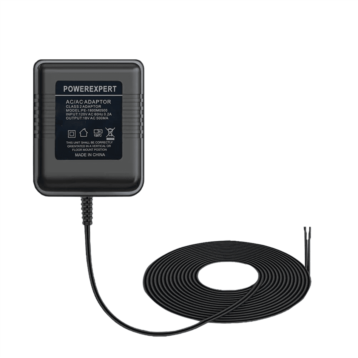 18V AC 500mA Doorbell Adapter, Video Charger Cord for Ring Pro/2, US ...