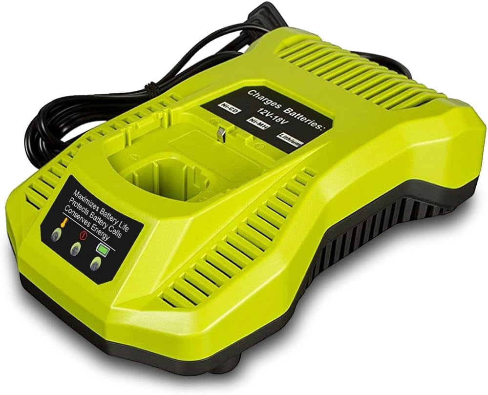 18V Battery Charger for Ryobi 18-Volt Cordless Tools Battery Charger ...