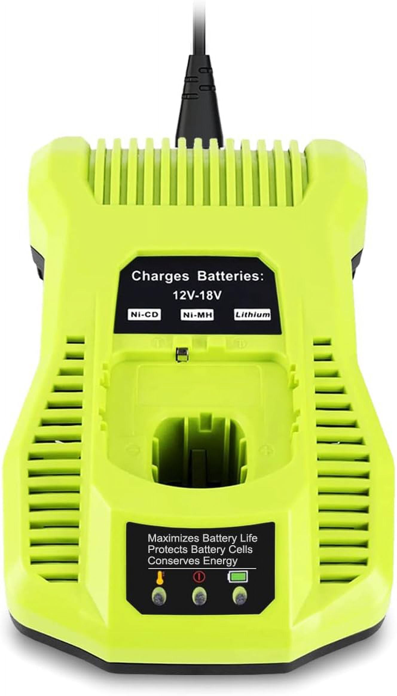 18V Battery Charger for Ryobi 18-Volt Cordless Tools Battery Charger ...