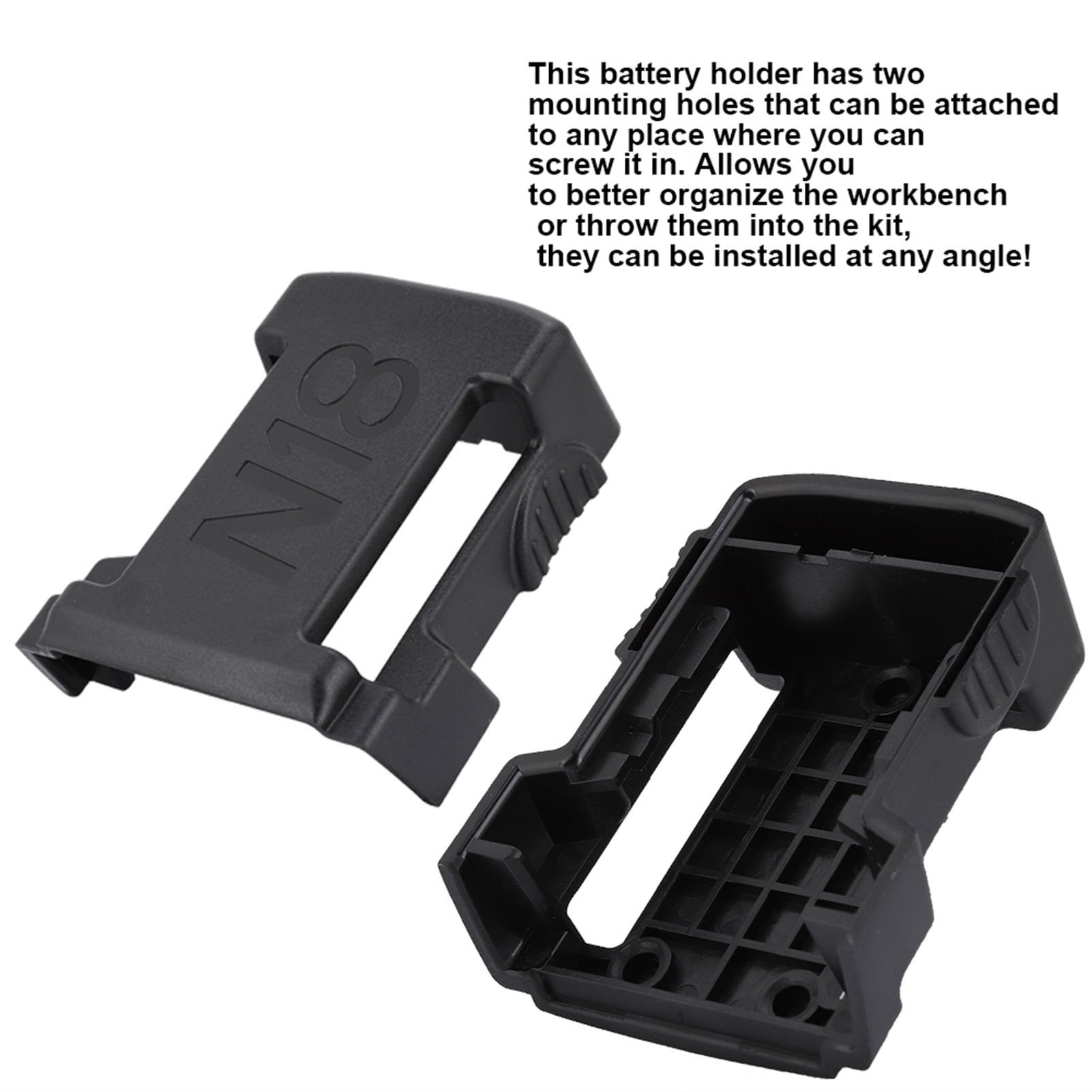 18V Battery Organizer, Versatile Mounting Bracket For Power Tools ...