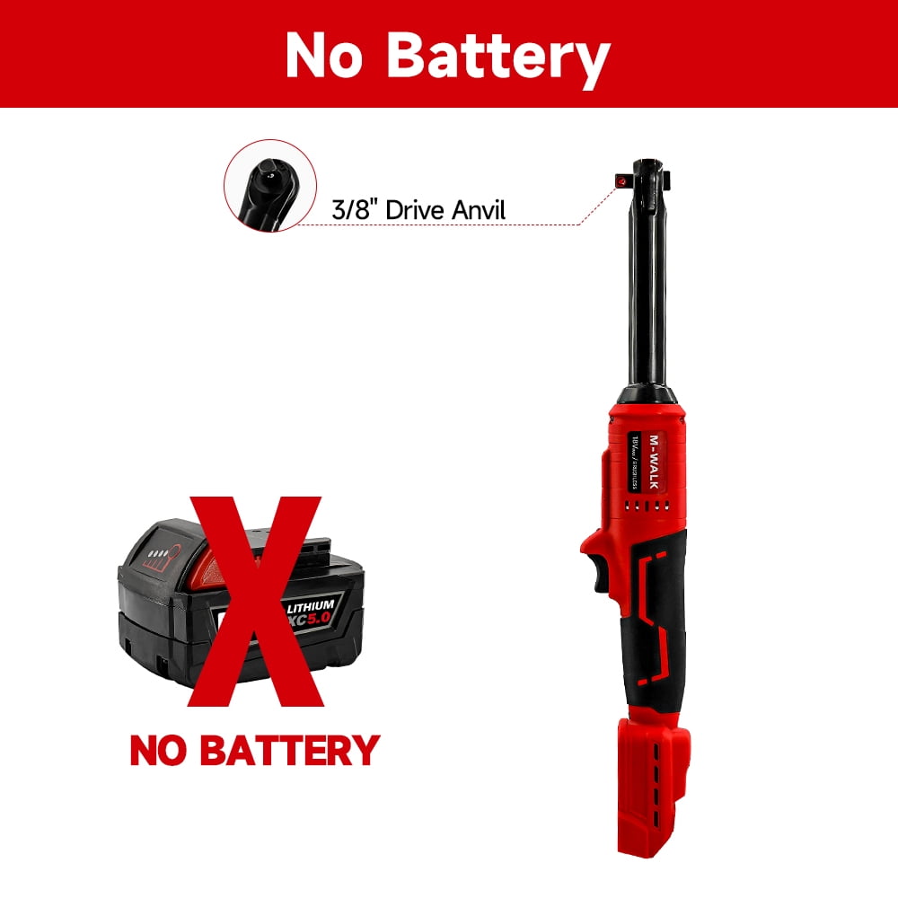 18V Cordless Electric Right Angle Ratchet Wrench, 90 Degree Head ...