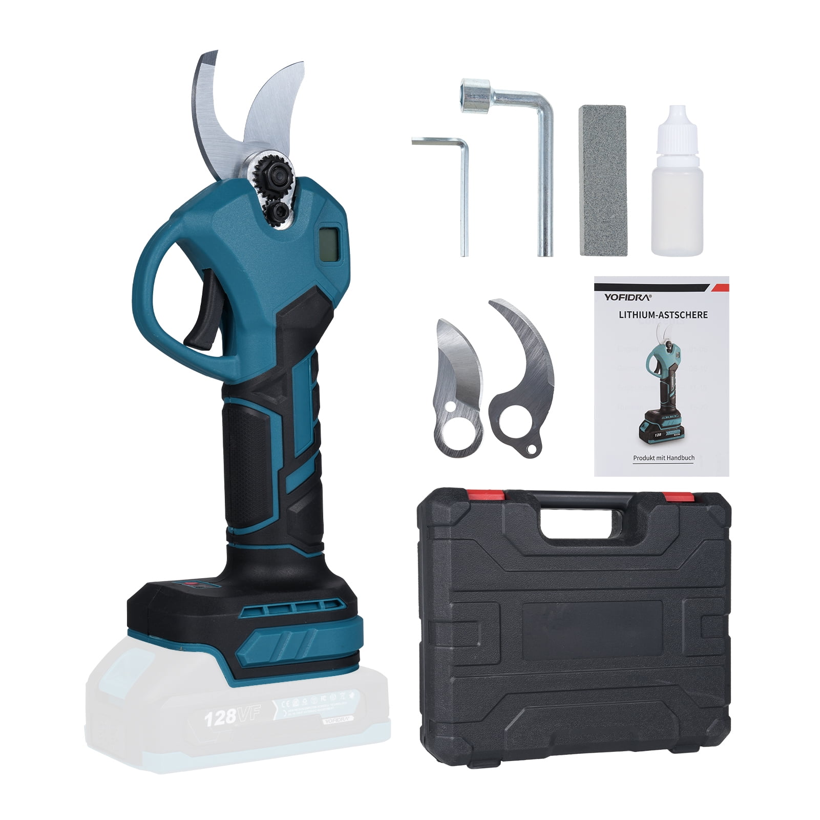 18V Electric Pruning Shears Brushless Motor Portable Cordless Branch ...