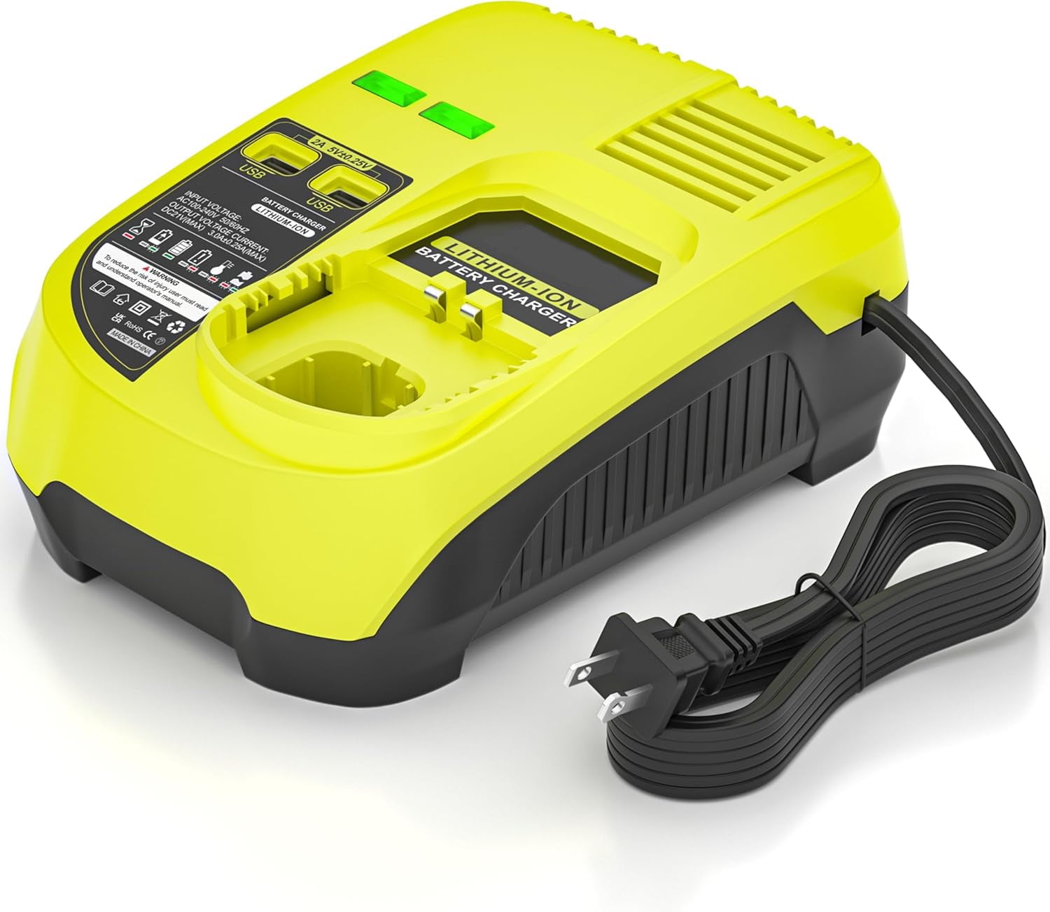 18V Rapid Charger Replace for Ryobi ONE+P120 P117 P118 P119 P135 【with ...