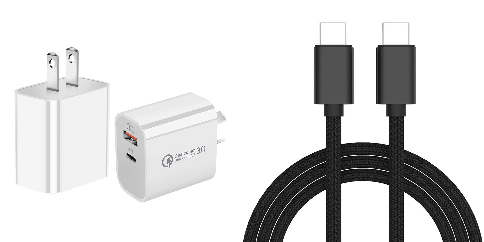 18W Dual-Port Wall Charger (High Powered Fast Charging USB-C Power ...