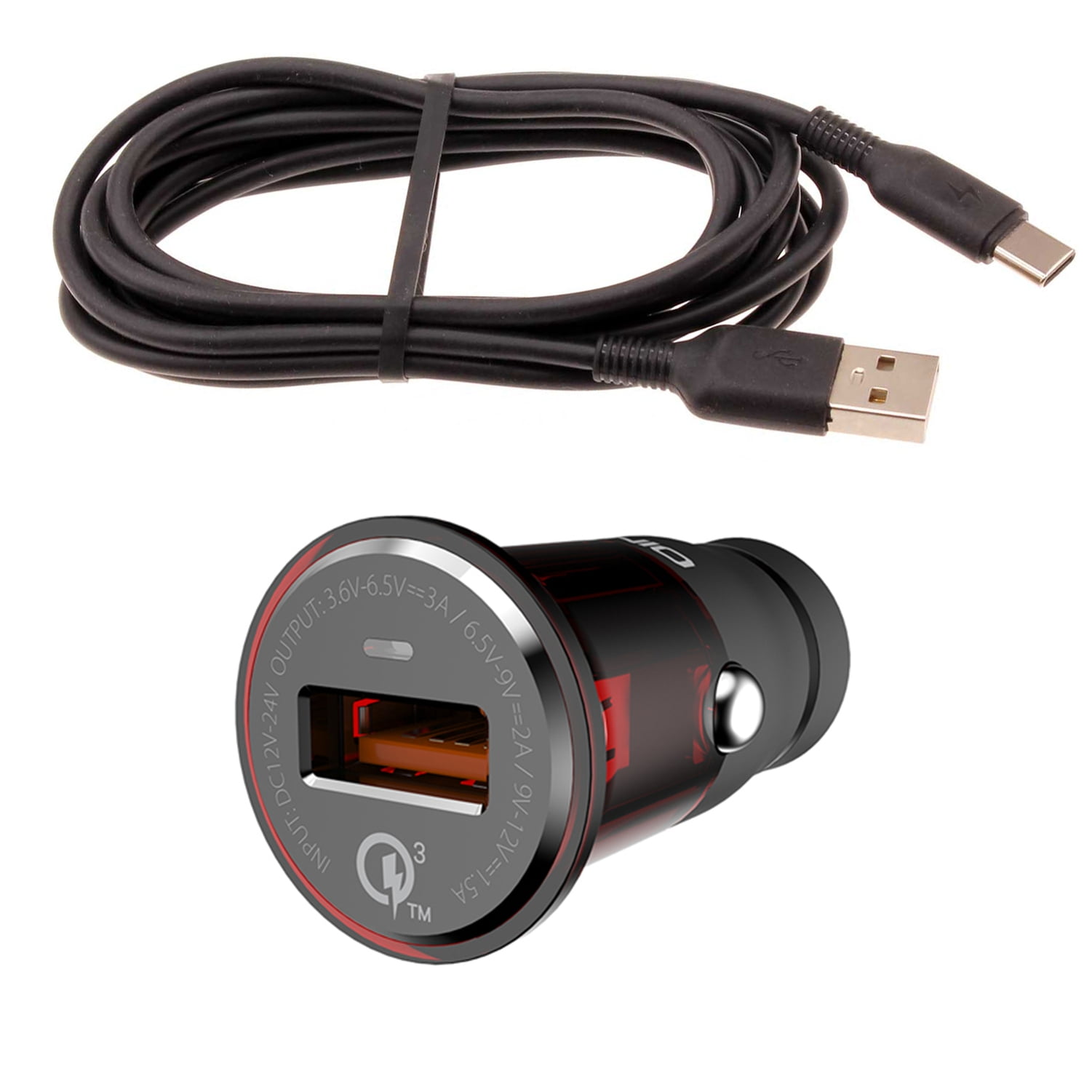 18W Fast Car Charger for OnePlus Nord N300 5G/N20 5G, 10T 5G Phones ...