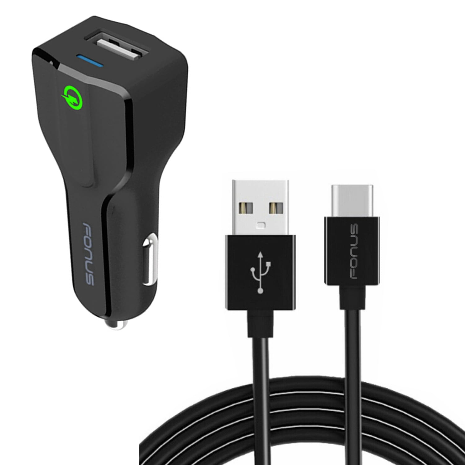 18W Fast Car Charger for Cricket Debut S3, Icon 6 - USB Port 6ft Cable ...