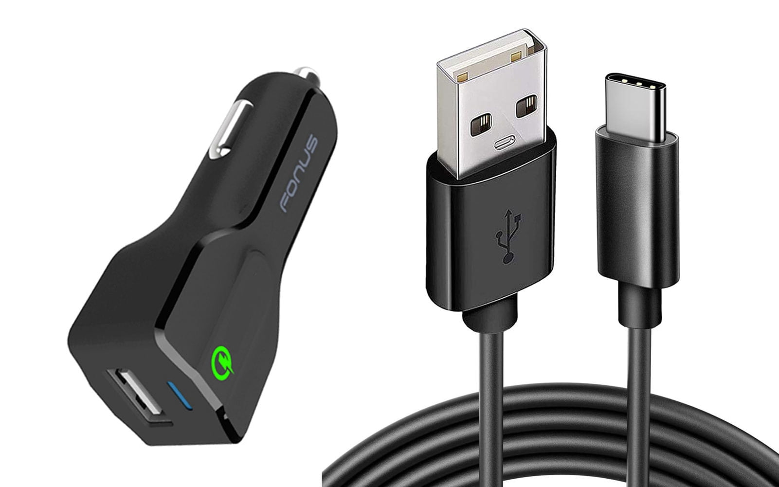 18W Fast Car Charger for Motorola Edge (2024)/(2022) - USB Port 6ft ...