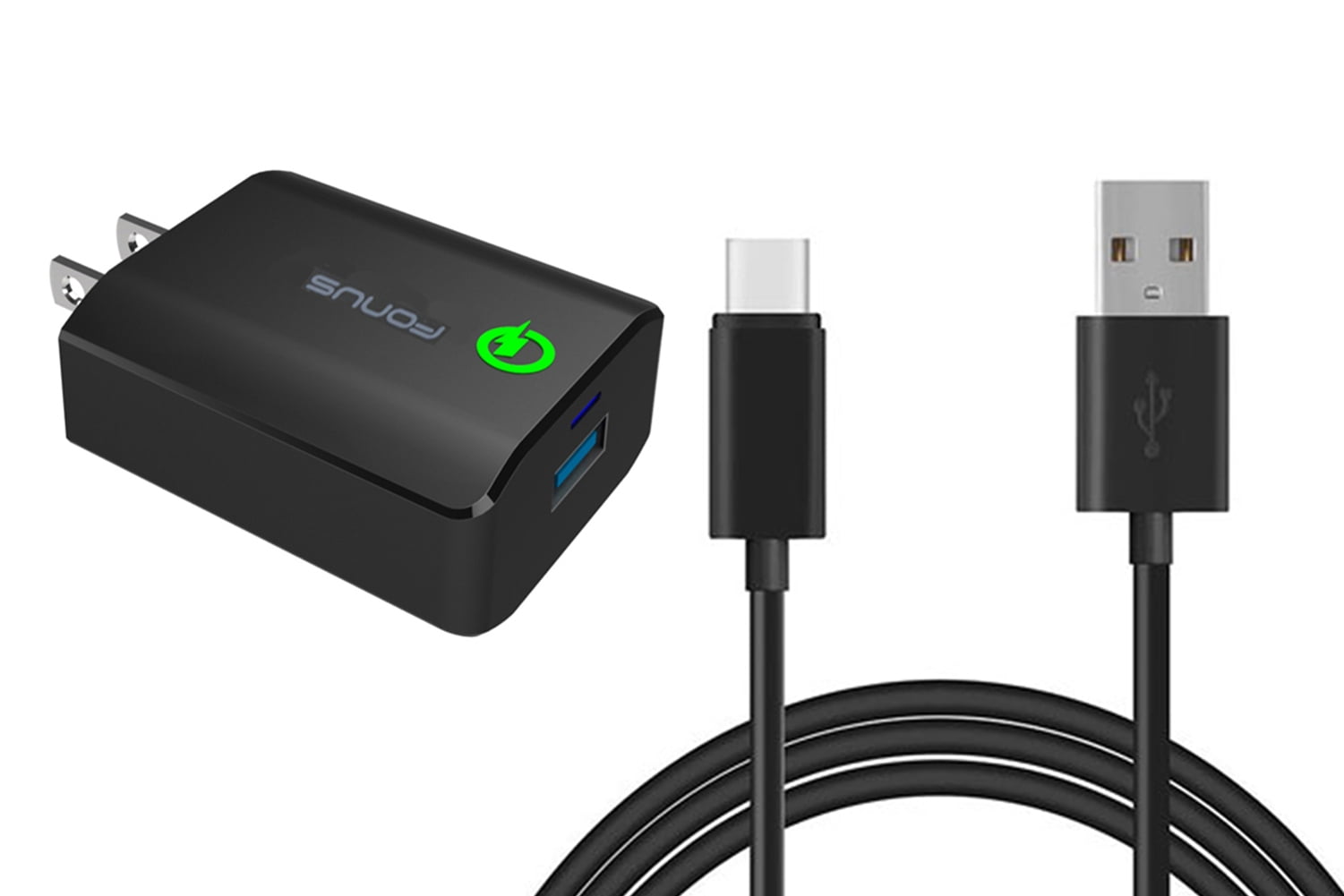 18W Fast Home Charger for Samsung Galaxy S25/Ultra/Plus - 6ft USB Cable ...