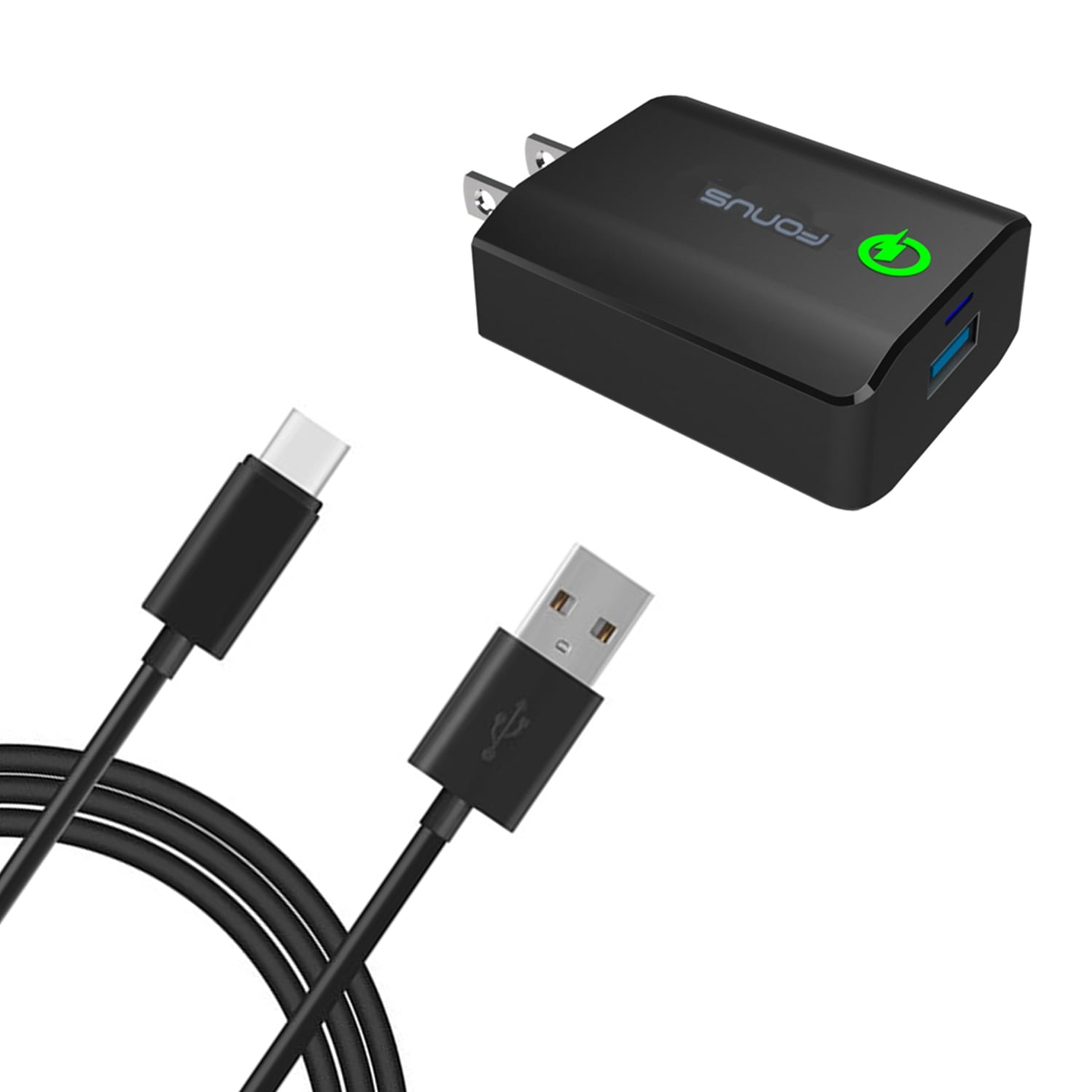 18W Fast Home Charger for T-Mobile REVVL 7 5G - 6ft USB Cable Type-C ...