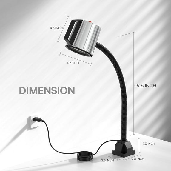 18W Led Machine Light, 18W Machine Lamp, 1800 Lumens Flexible Machine ...