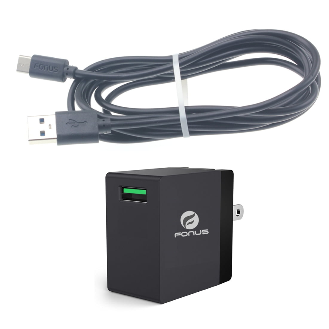 18W Quick Home Charger for Alcatel 3V (2019) Phone - 6ft USB Cable ...