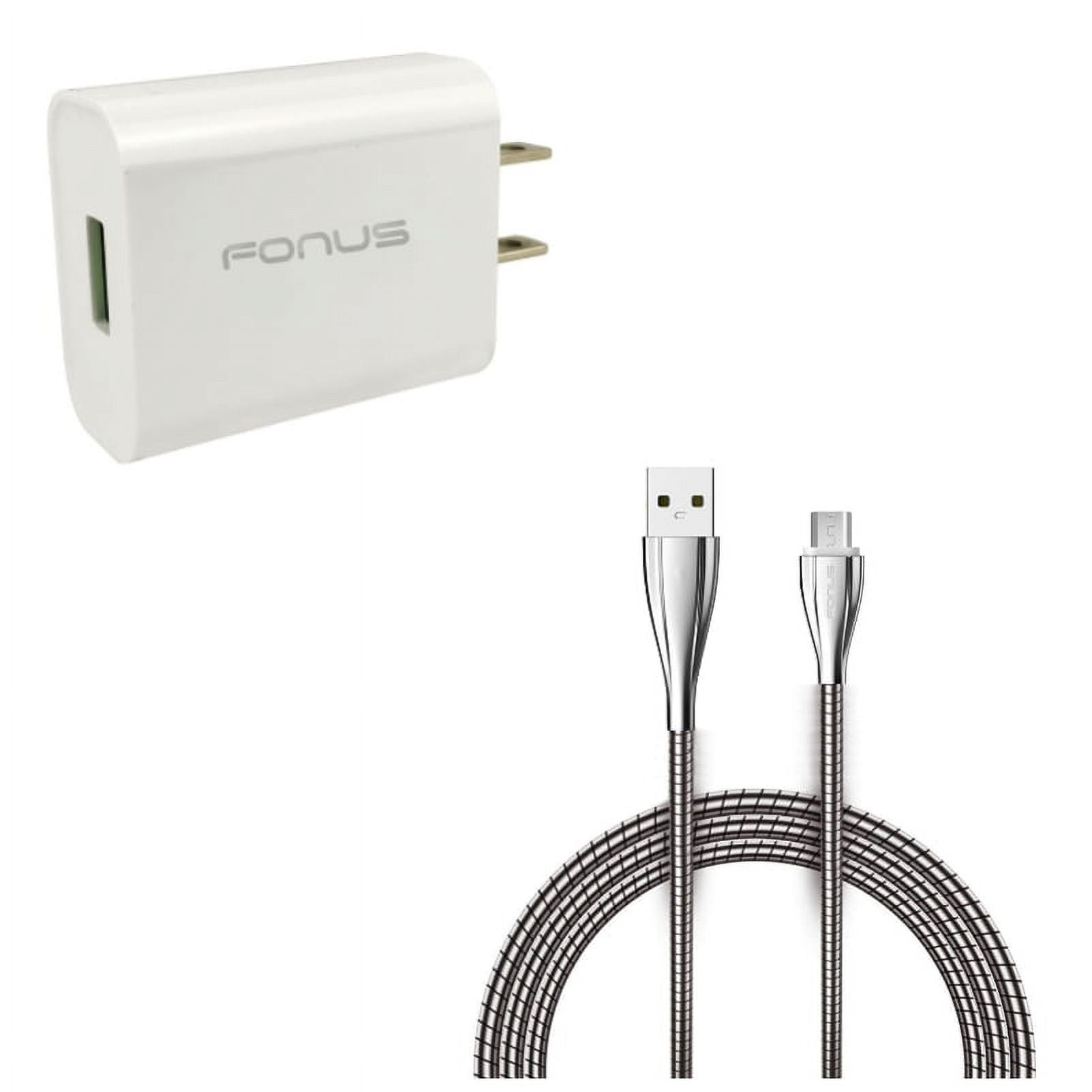 18W Quick Home Charger w 6ft Metal USB Cable V3Q for LG G3 Vigor ...