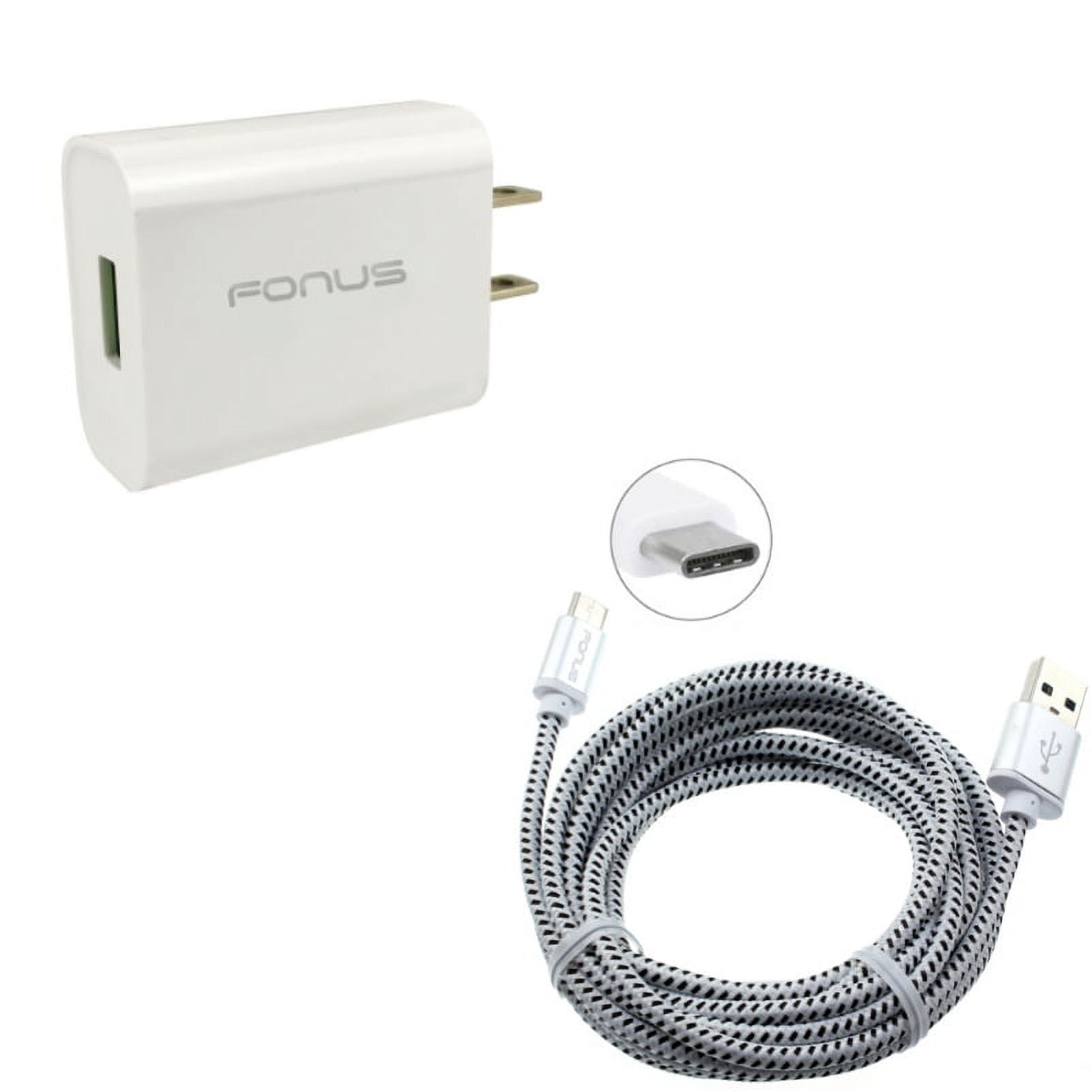 18W Quick Home Charger w Type-C 6ft USB Cable for OnePlus 9, Nord N200 ...