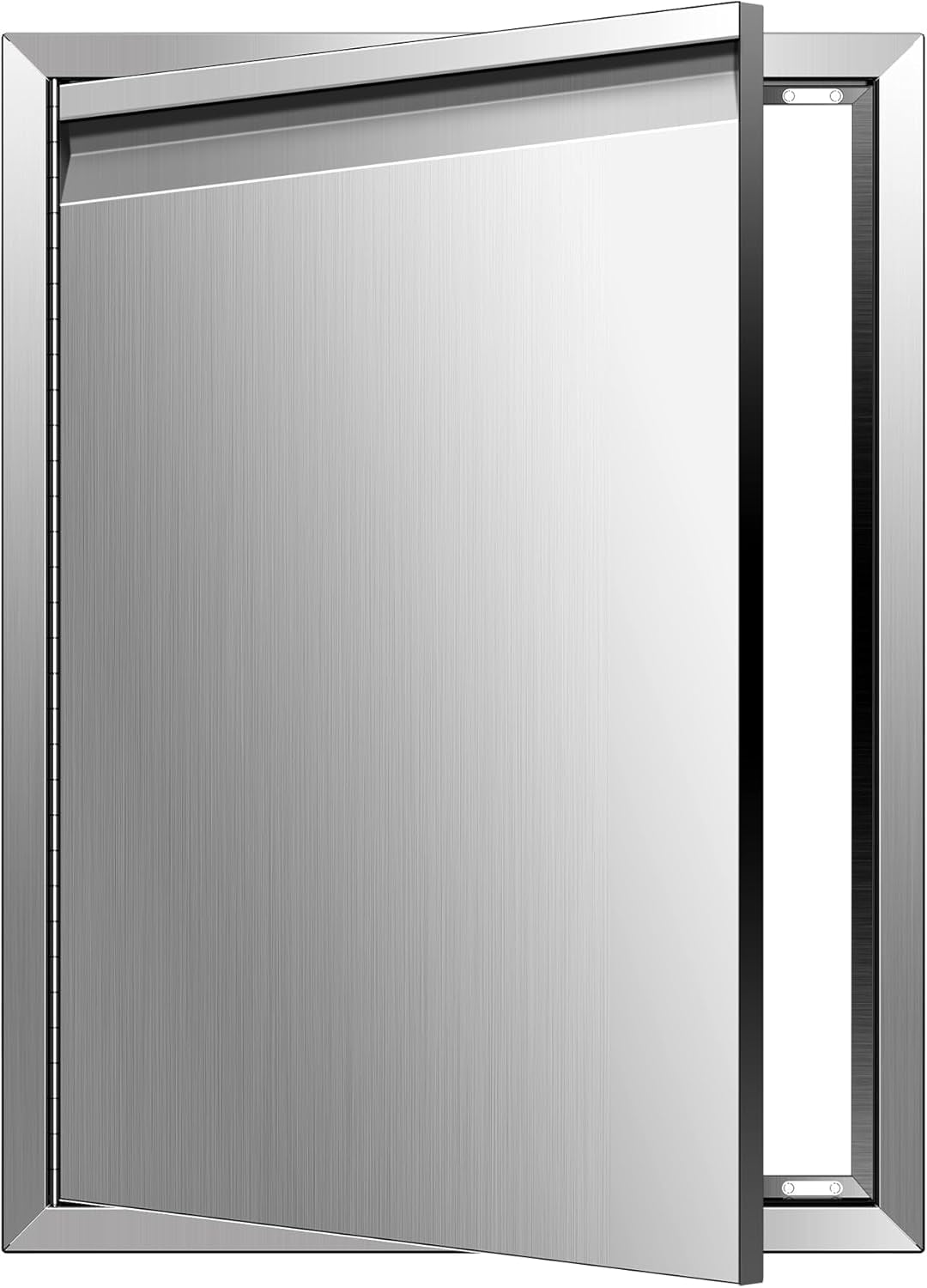 18Wx21H BBQ Access Double Doors, Flush Mount Stainless Steel Outdoor ...