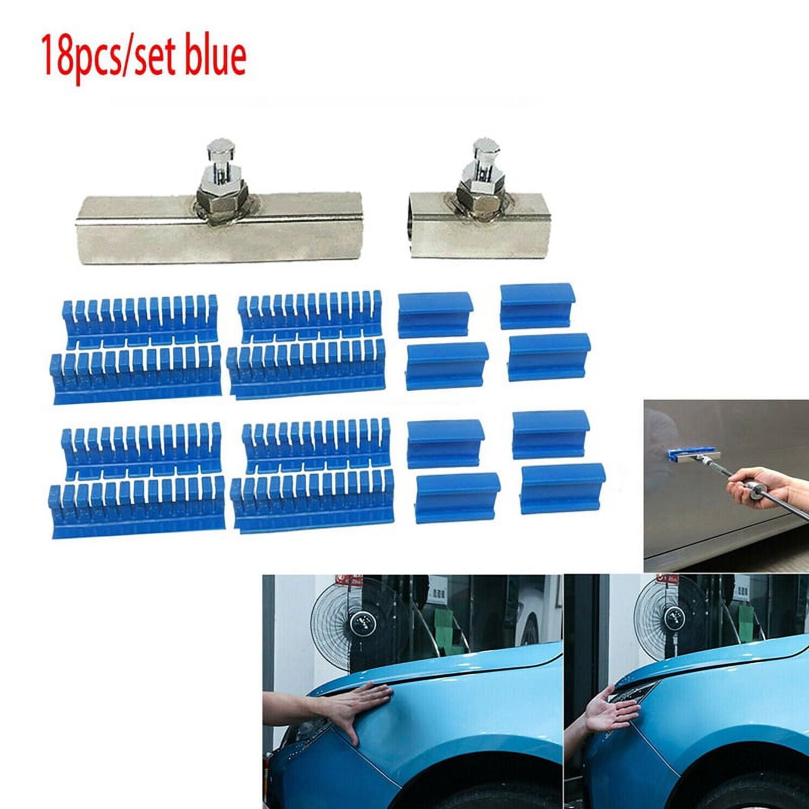 18X Paintless Dent Removal Puller Tabs Teeth Tools Kit with Glue Sticks ...