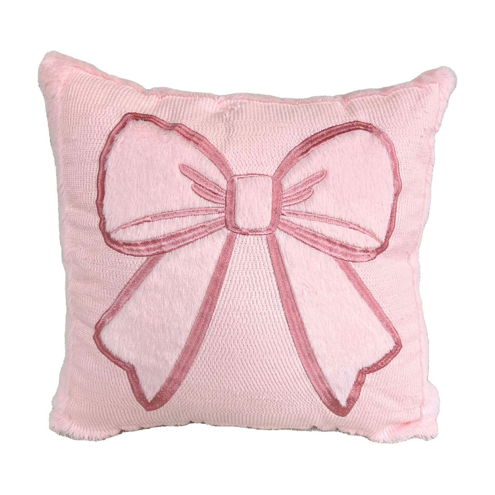 18X18 Inch Bow Pattern Pillowcase, Soft Polyester Decorative Cover For ...