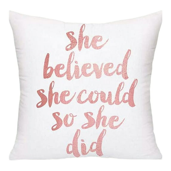 18X18 Inch Decorative Heart Print Pillowcase - With Heart-Shaped ...