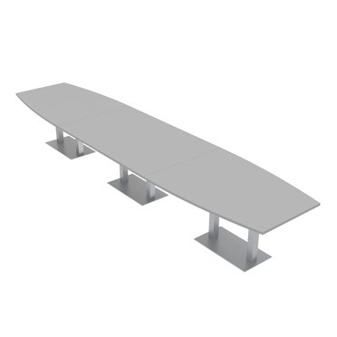 8 Person Rectangular Conference Table Metal Bases Power And Data Units ...