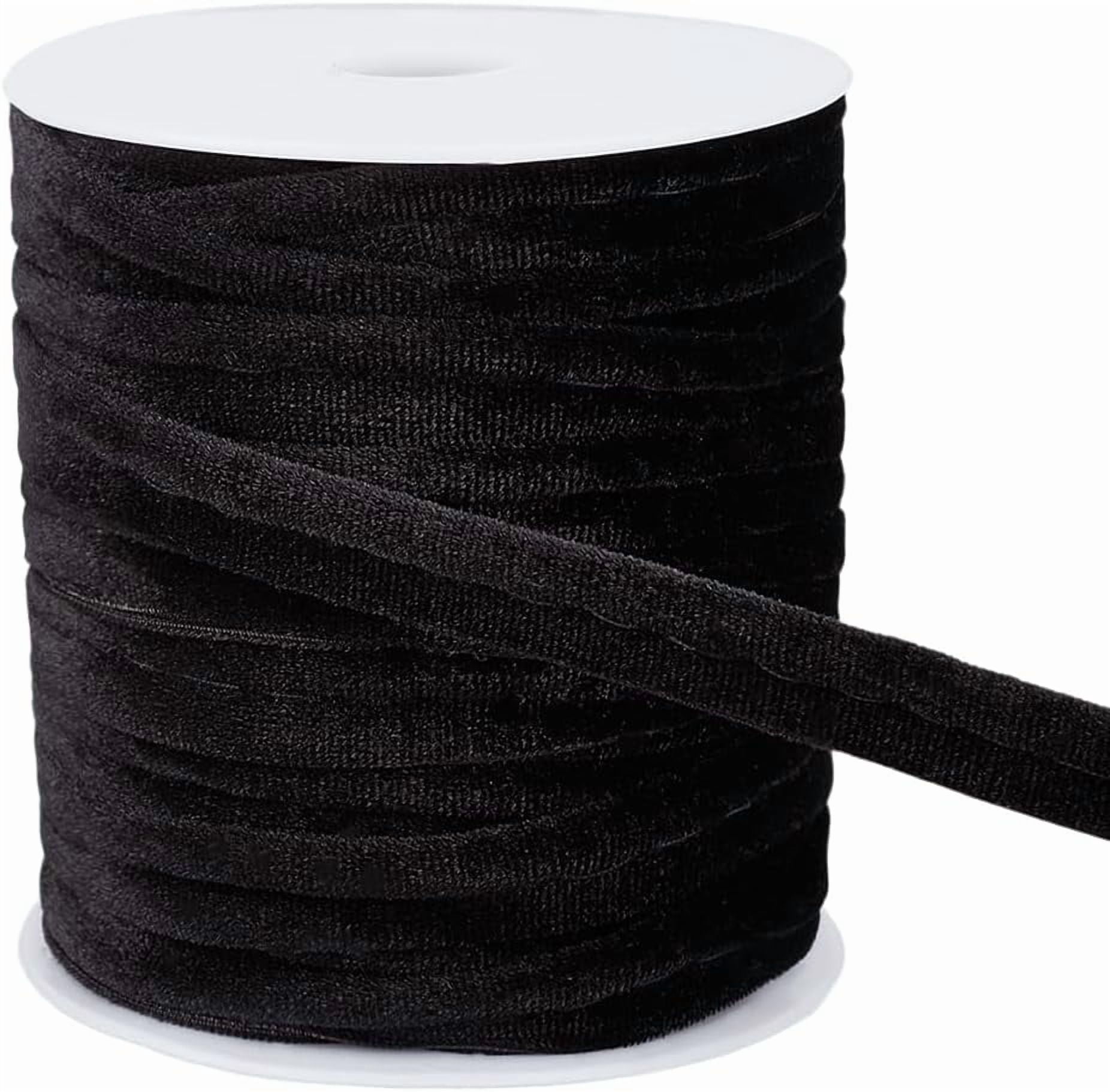 18Yards Black Velvet Piping Bias Tape 0.47inch Wide Lip Cord Trim ...